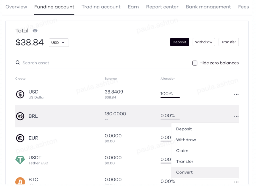 How Do I Convert BRL To USD Or USD To BRL Okcoin Help Center